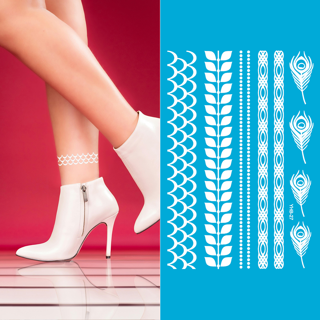 Ivory Star - White Tattoo Design Collection – Fake Kandy Tattoo